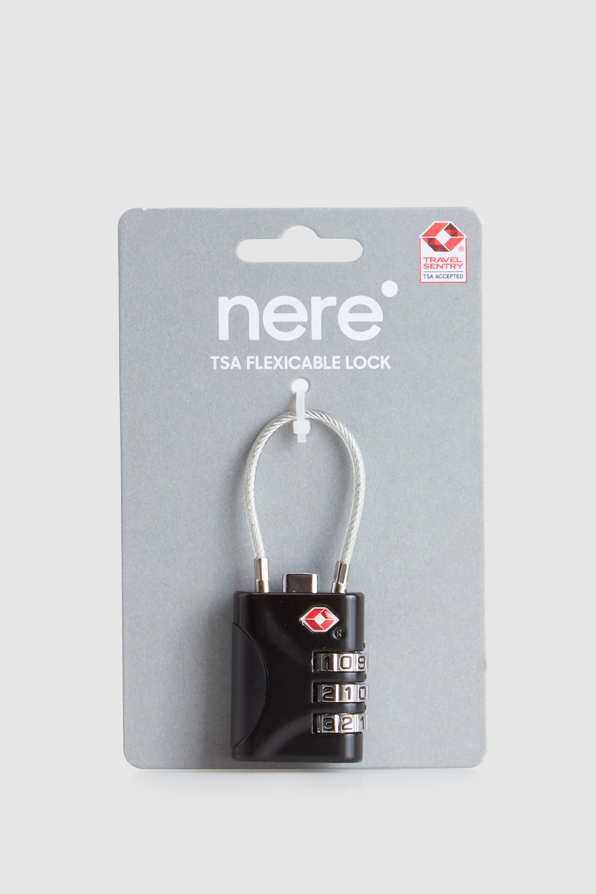 Nere Flexi Cable Combination TSA Lock – Strandbags Australia